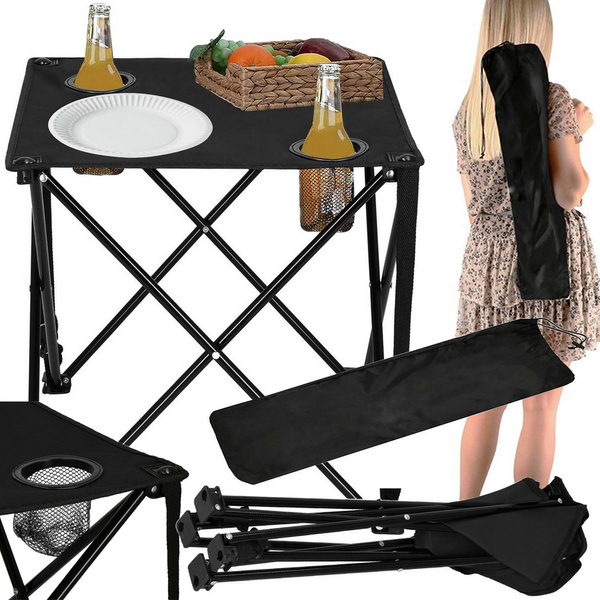 Small folding fishing table for a balcony for camping under a tent ...