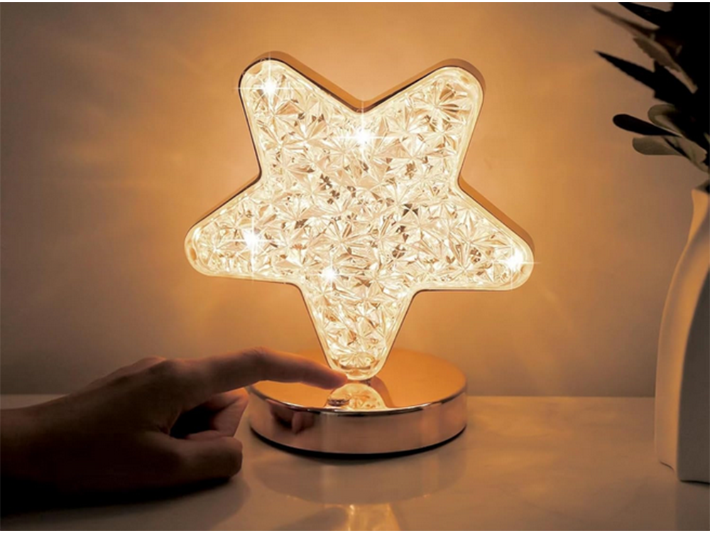 Table star night light crystal led rgb usb | CATEGORIES \ Lighting ...