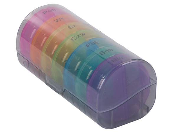 Medicine container tablets box time of day medication cassette weekly ...