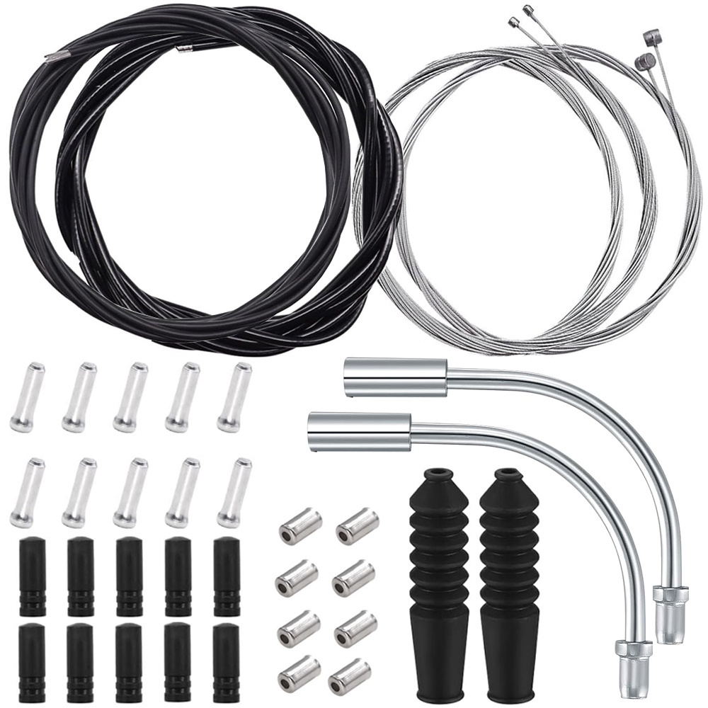 Complete set of cables cables brake sleeves for derailleur gears end ...